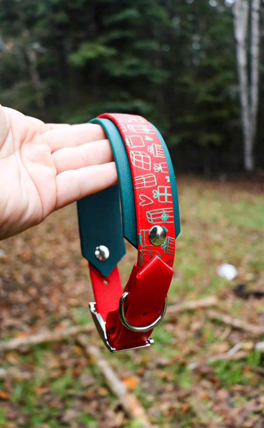 Biothane Christmas Present Collar - Etsy