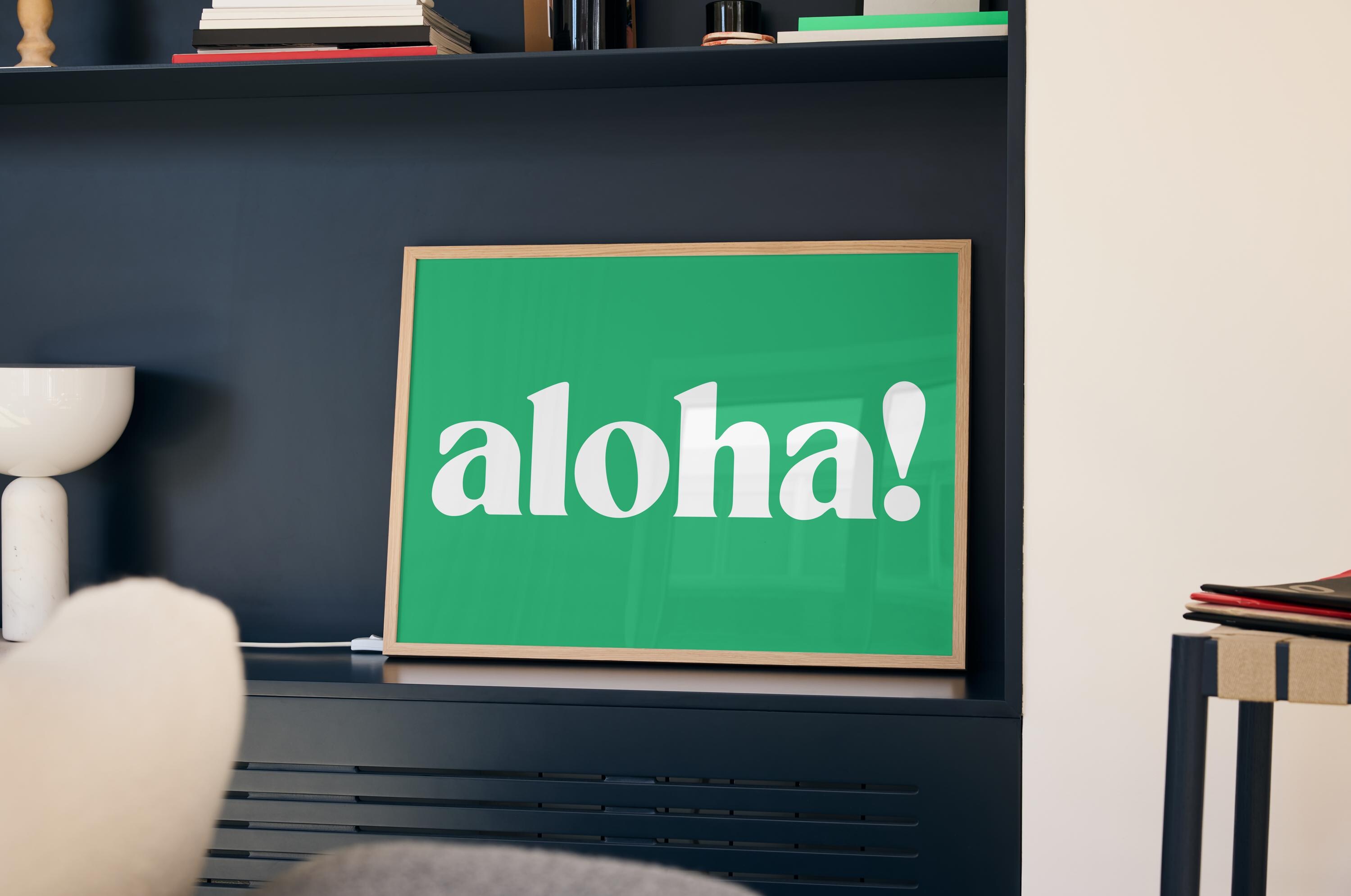 Aloha! Print, Funky Prints, New Home Decor, Bedroom, Fun Wall Art ...