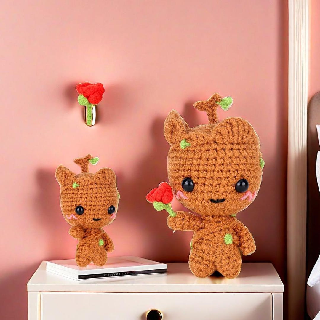 Little Tree Man Crochet Kit, Suitable for Beginners, Easy Crochet Kit ...