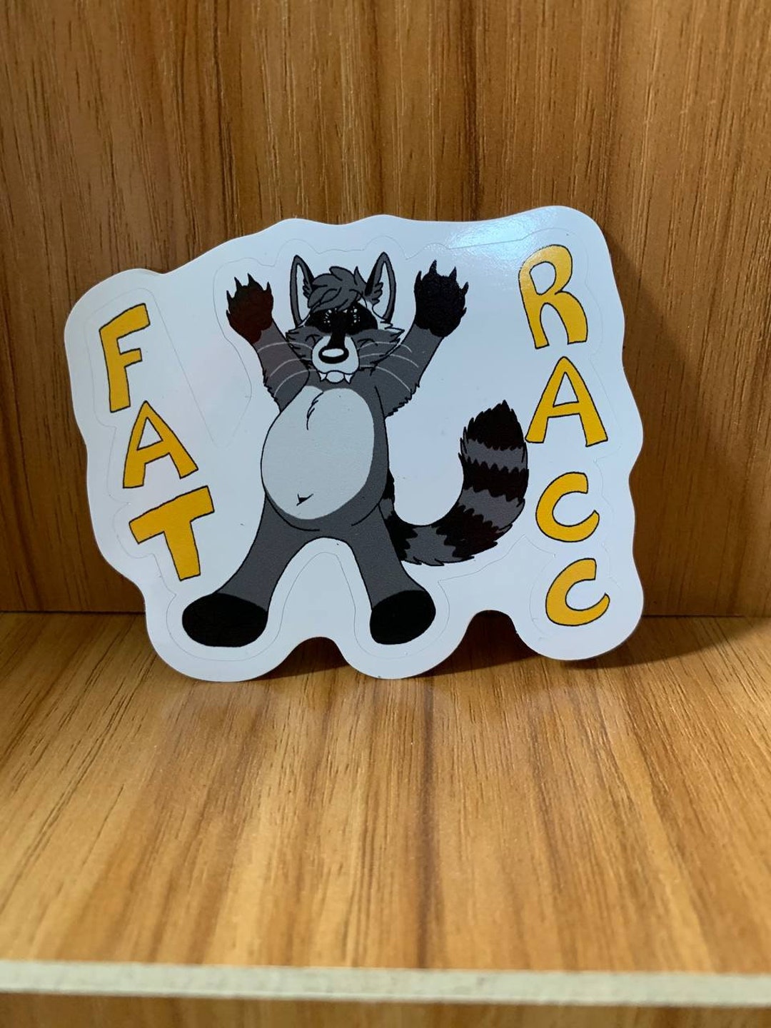 Fat Racc Sticker - Etsy