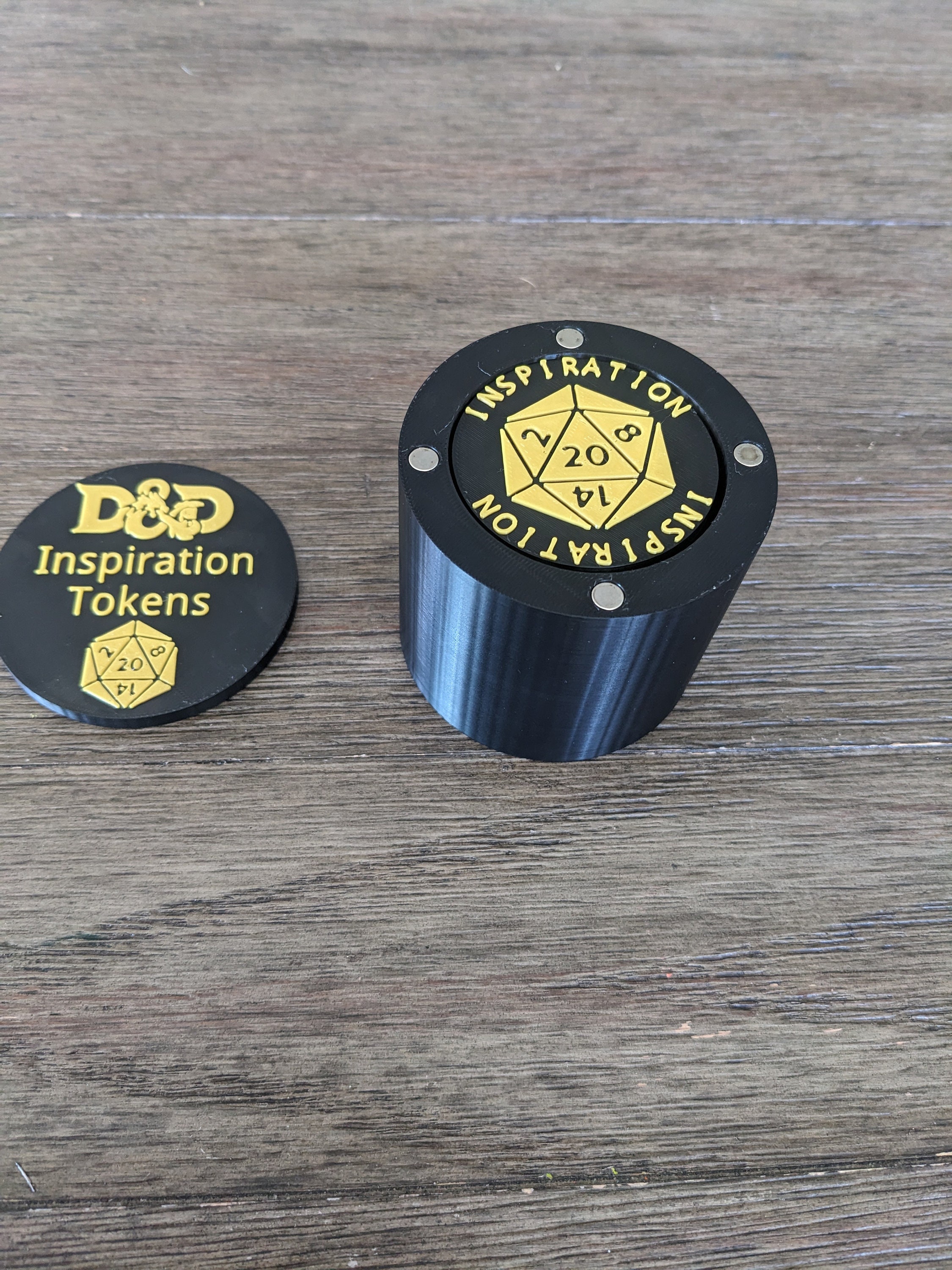 Level up Your RPG: Customizable Inspiration Tokens W/ Magnetic Holder ...