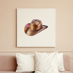 Disco Cowboy Hat Wall Art Printable | Trendy Dopamine Decor Maximalist ...