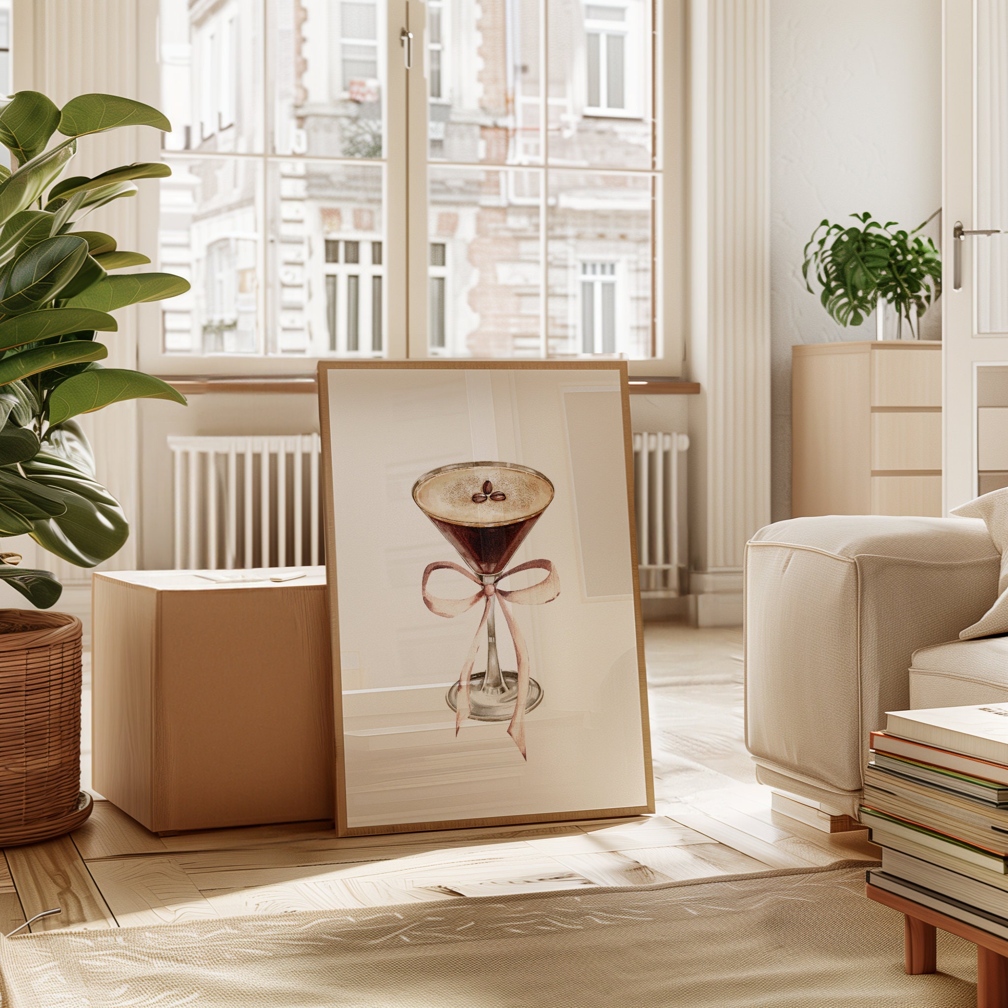 Espresso Martini Print: Girly Coquette Bar Cart Decor (downloadable) - Etsy