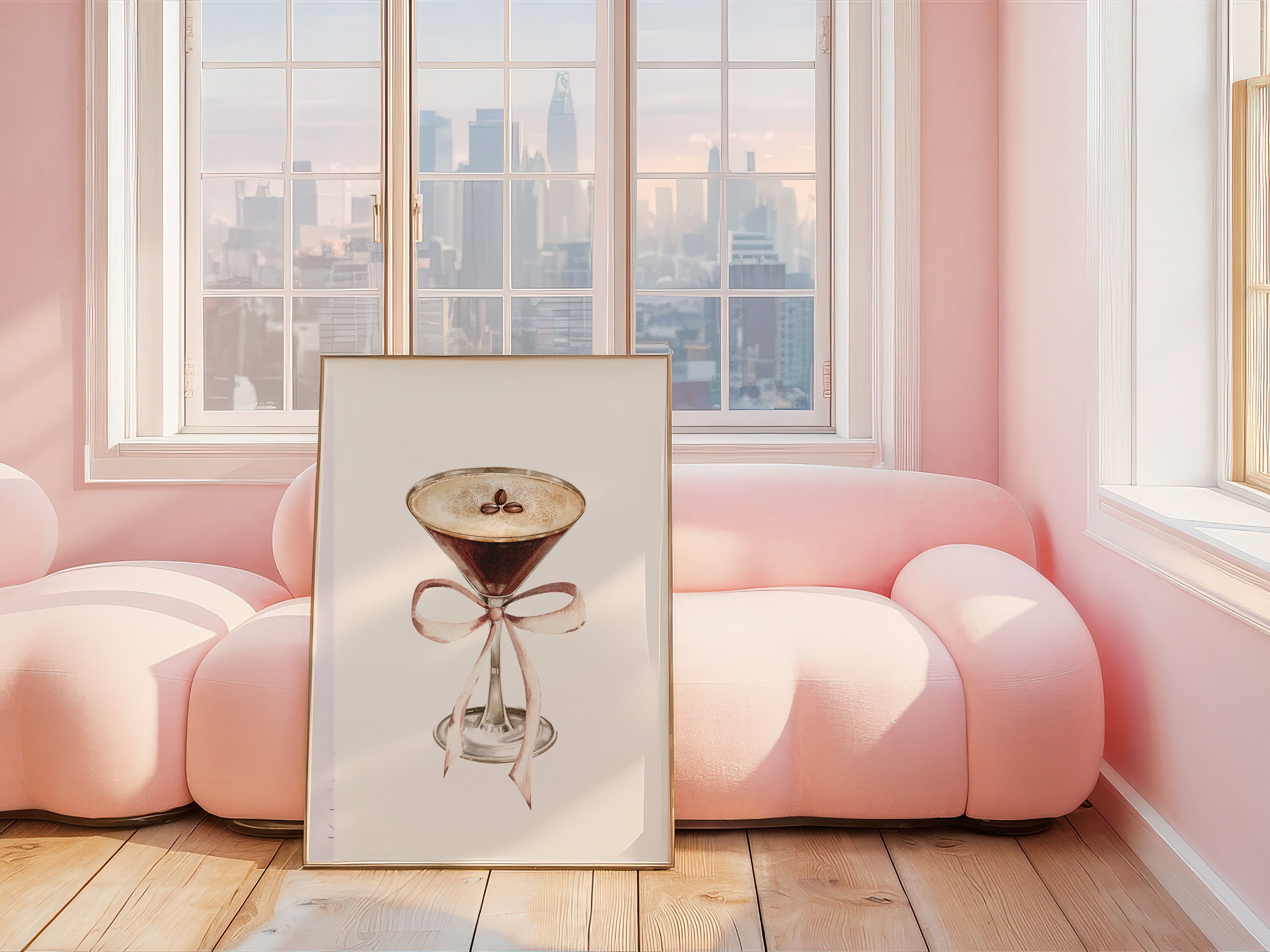 Espresso Martini Print: Girly Coquette Bar Cart Decor (downloadable) - Etsy