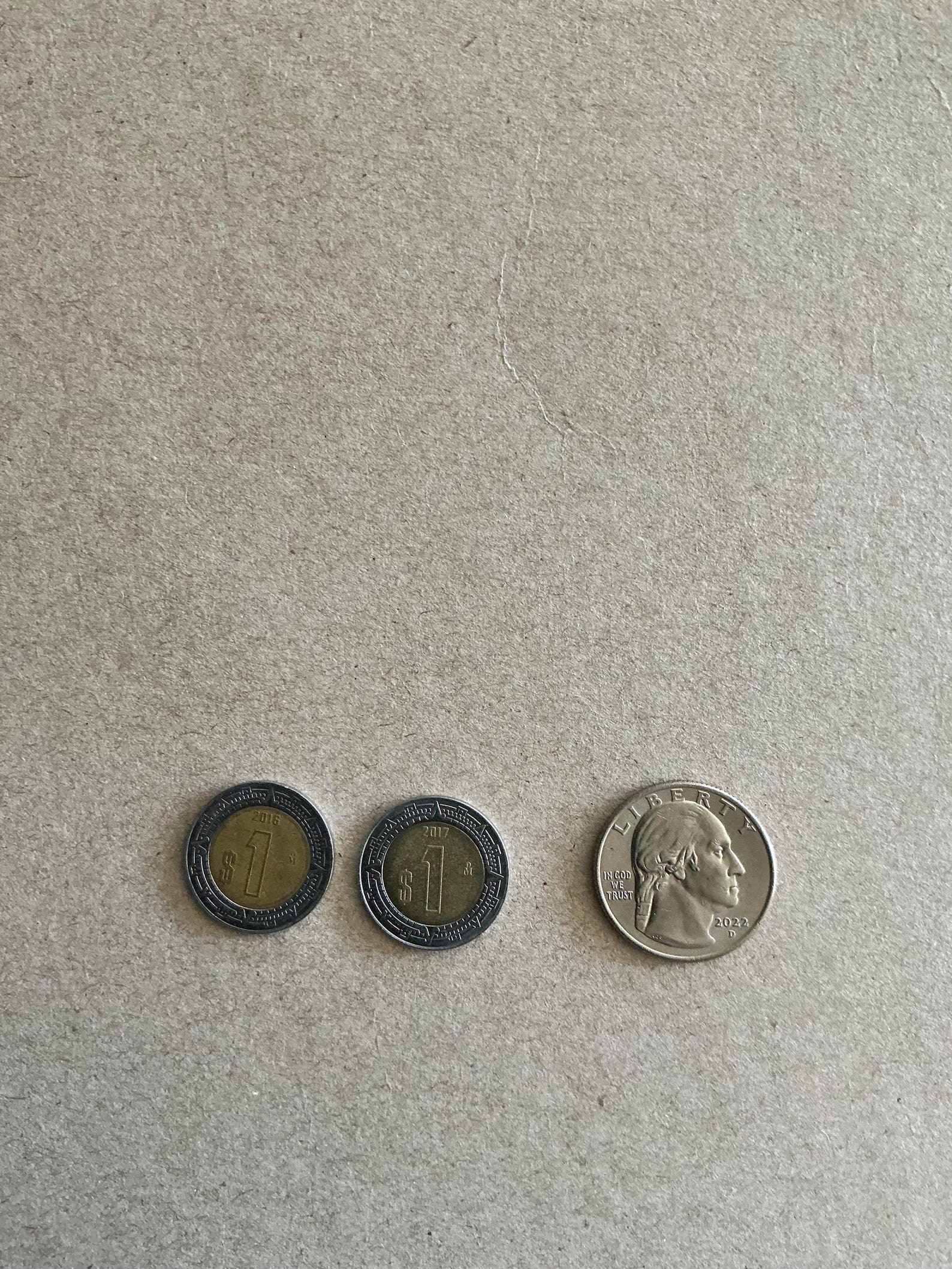 1 Peso Mexican Coin Rare Currency 2016-2017 - Etsy