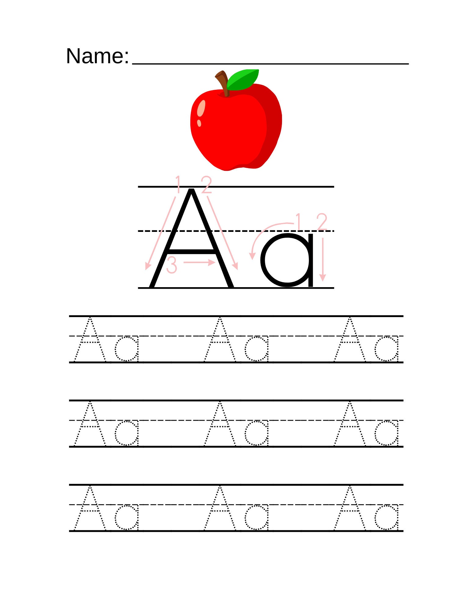 Alphabet Tracing Worksheets: A-Z Printable (digital Download) - Etsy