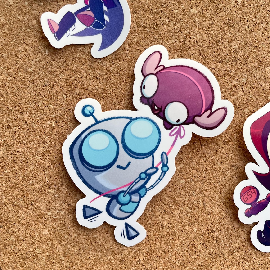 Invader Zim Stickers: Zim GIR Dib Gaz Tak Minimoose Mimi - Etsy