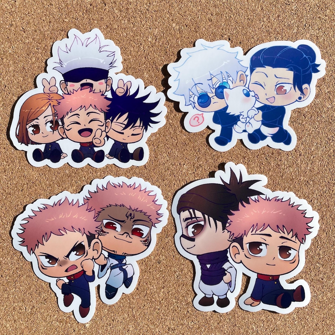 Jujutsu Kaisen Stickers: Gojo Geto Yuji Sukuna Choso Nobara & Megumi - Etsy