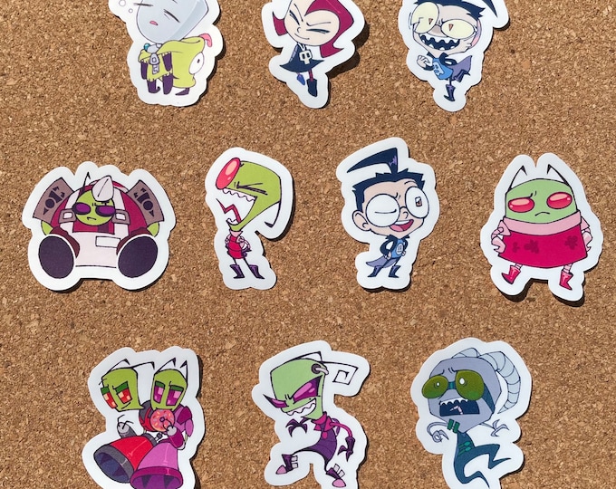 Invader Zim Sticker Bundle - Etsy