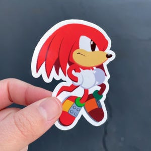 Sonic Stickers: Sonic Tails & Knuckles - Etsy