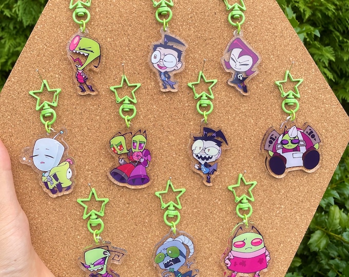 Invader Zim Acrylic Keychains Mix & Match - Etsy