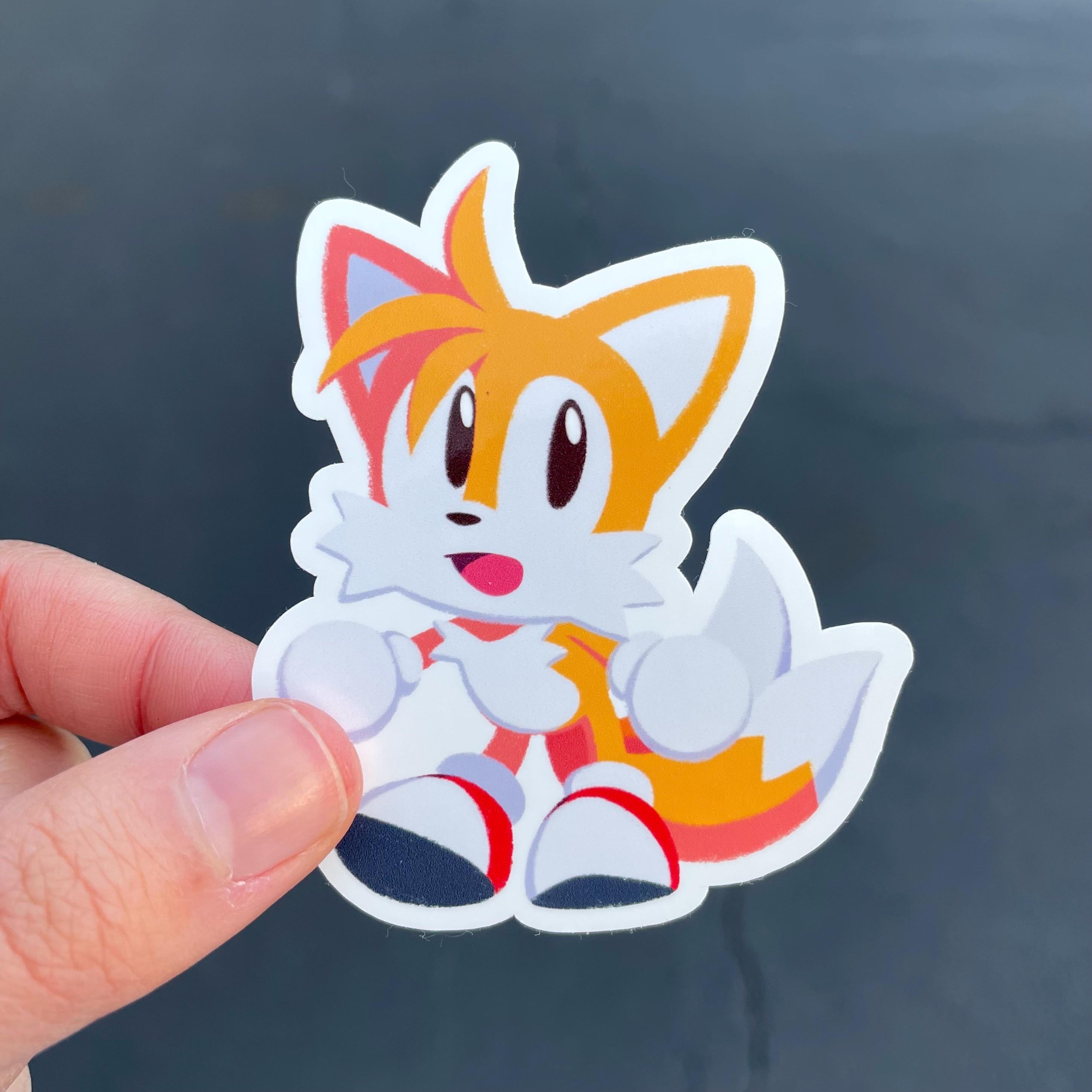 Sonic Stickers: Sonic Tails & Knuckles - Etsy