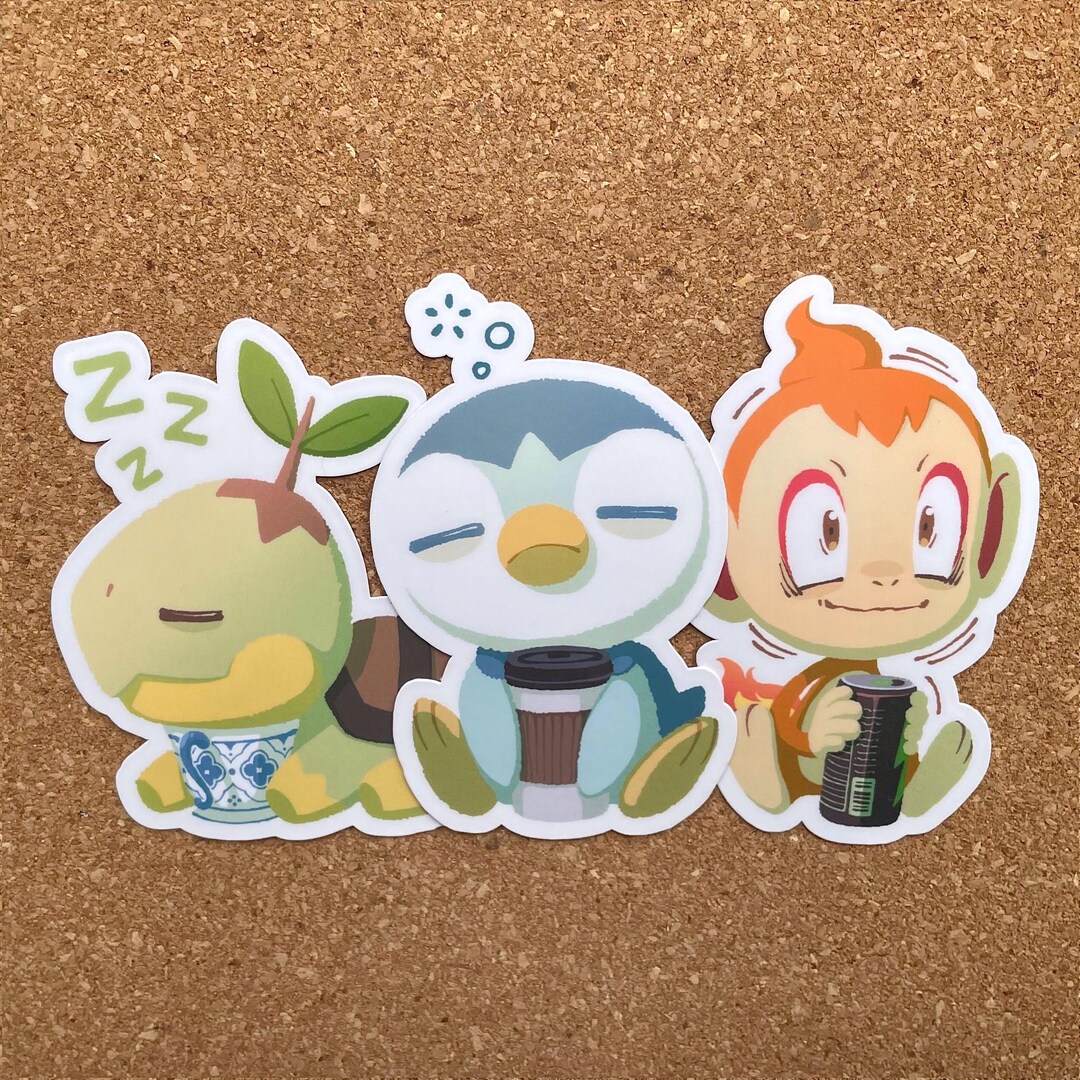Gen 4 Starters Stickers - Etsy