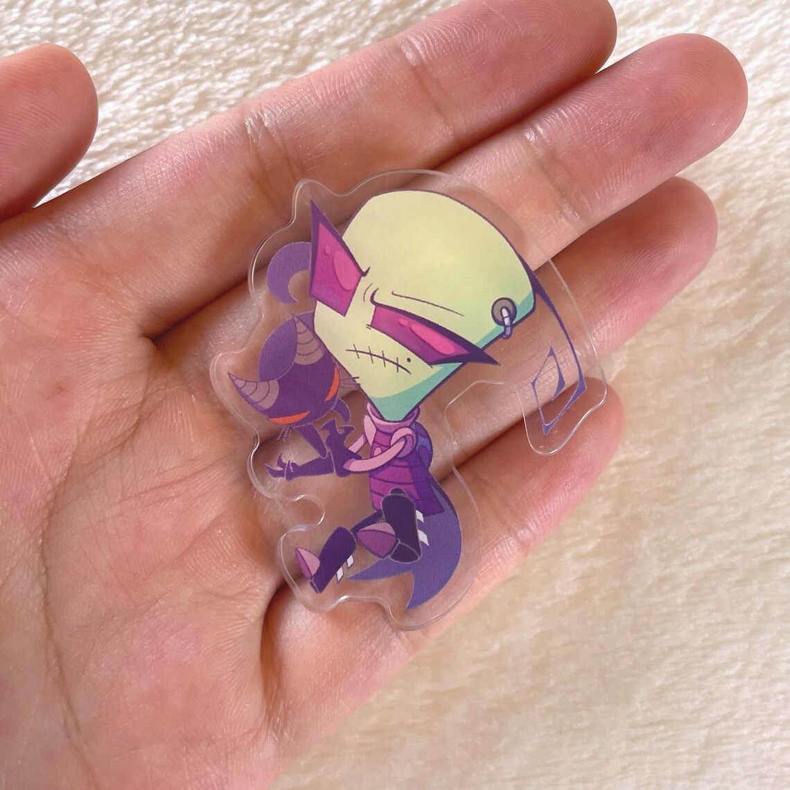 Invader Zim Acrylic Pin Tak Mimi - Etsy