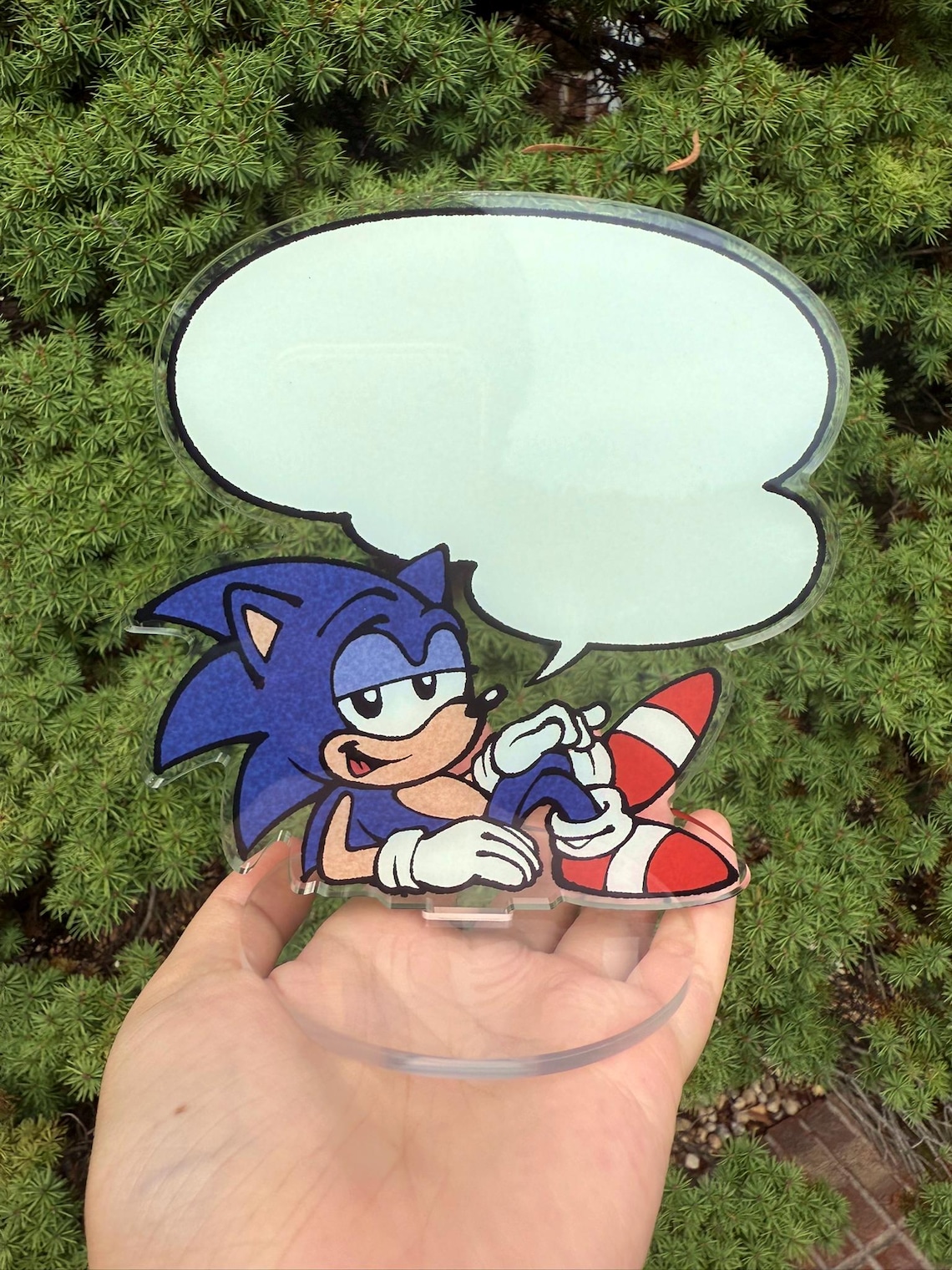 Sonic Whiteboard Standee: Alone on a Friday Night Meme - Etsy