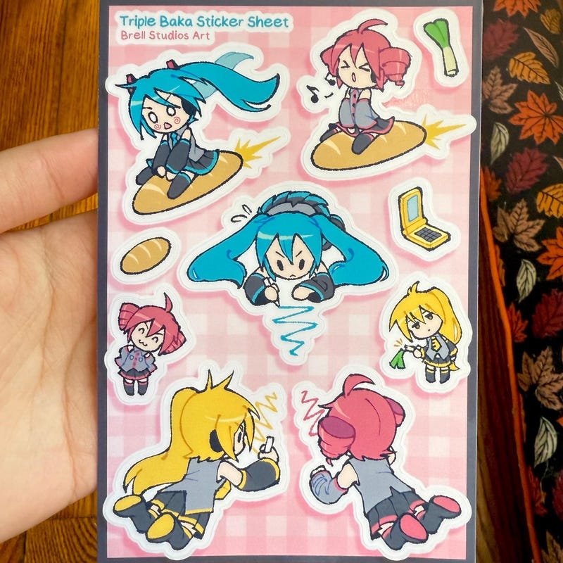 Kasane Teto Sticker Sheet - Etsy