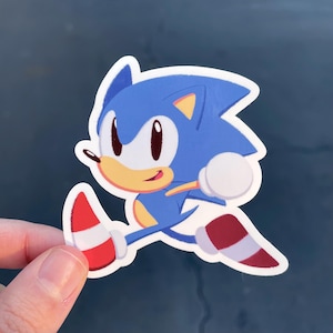 Sonic Stickers: Sonic Tails & Knuckles - Etsy