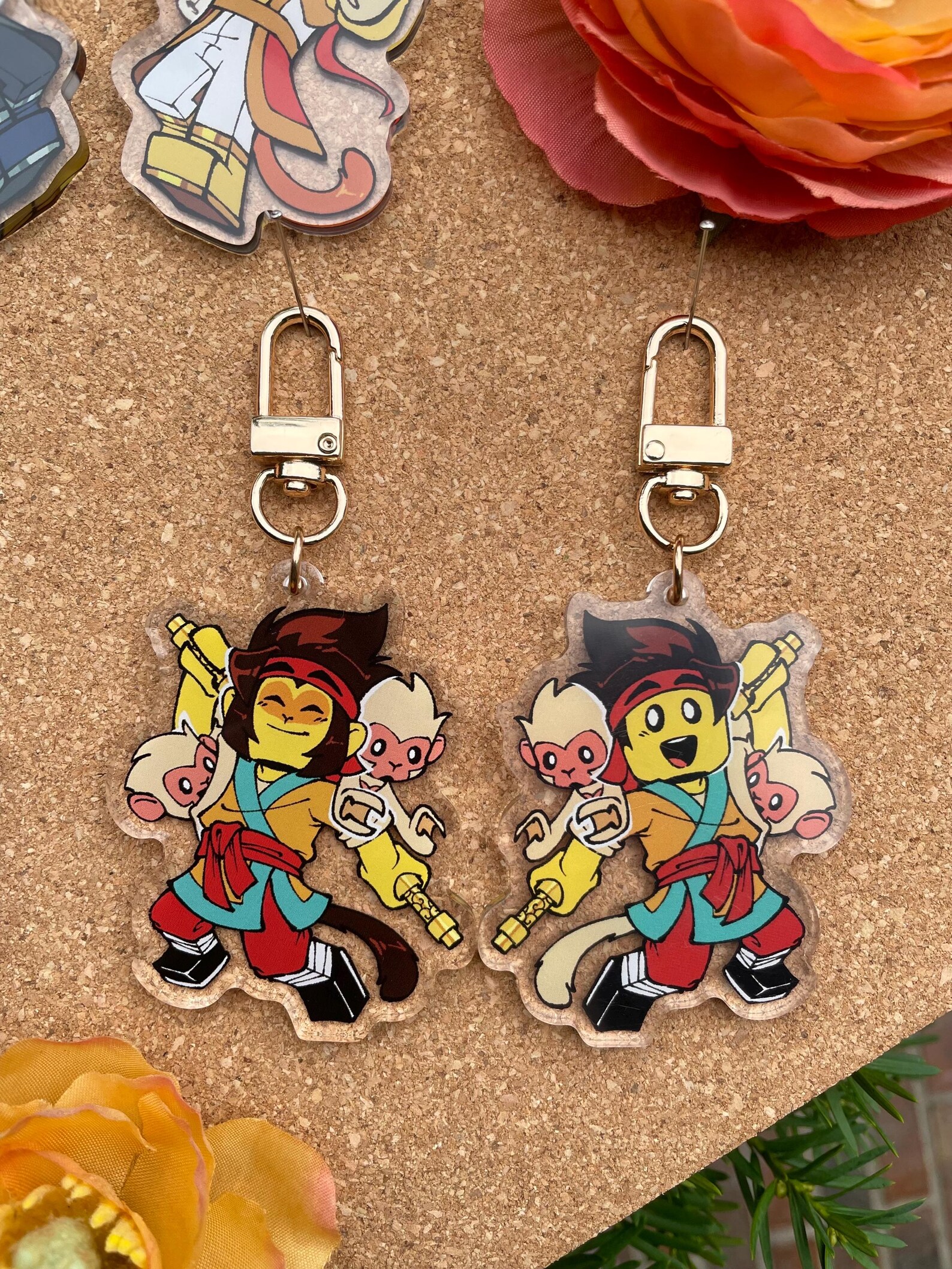 Monkie Kid Reversible Charms: Wukong MK Lady Bone Demon - Etsy