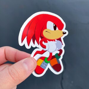 Sonic Stickers: Sonic Tails & Knuckles - Etsy