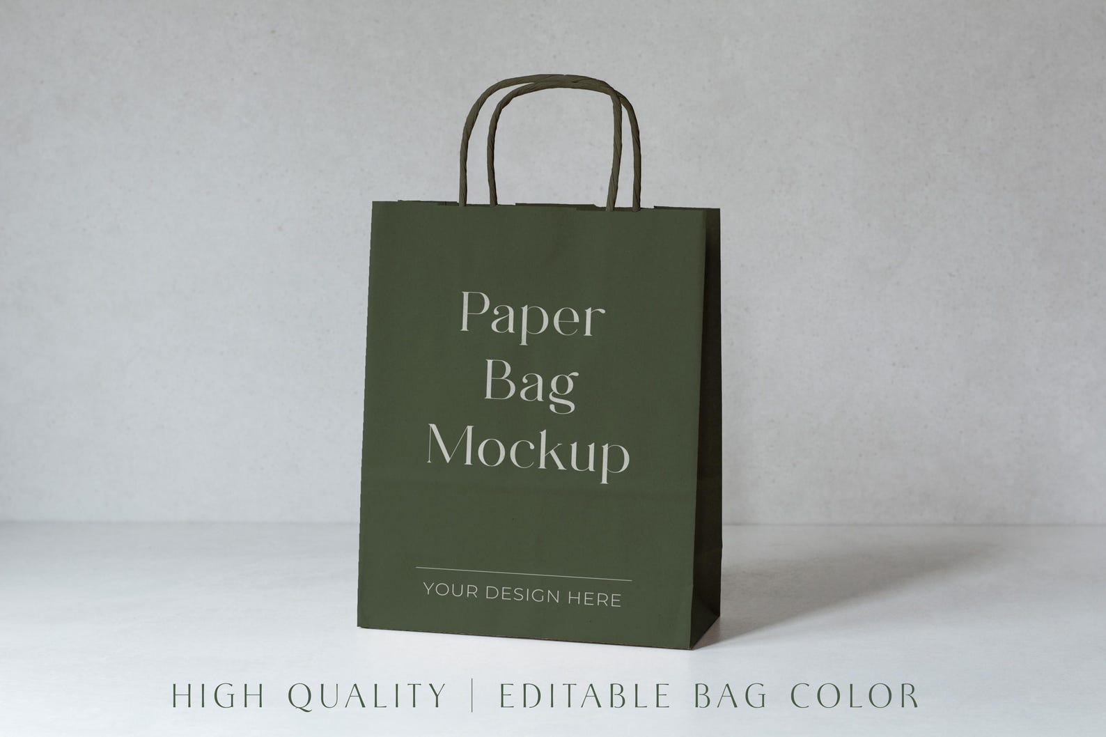 Paper Bag Mockup, Editable Paper Bag Color, Packaging Mockup, Bag ...