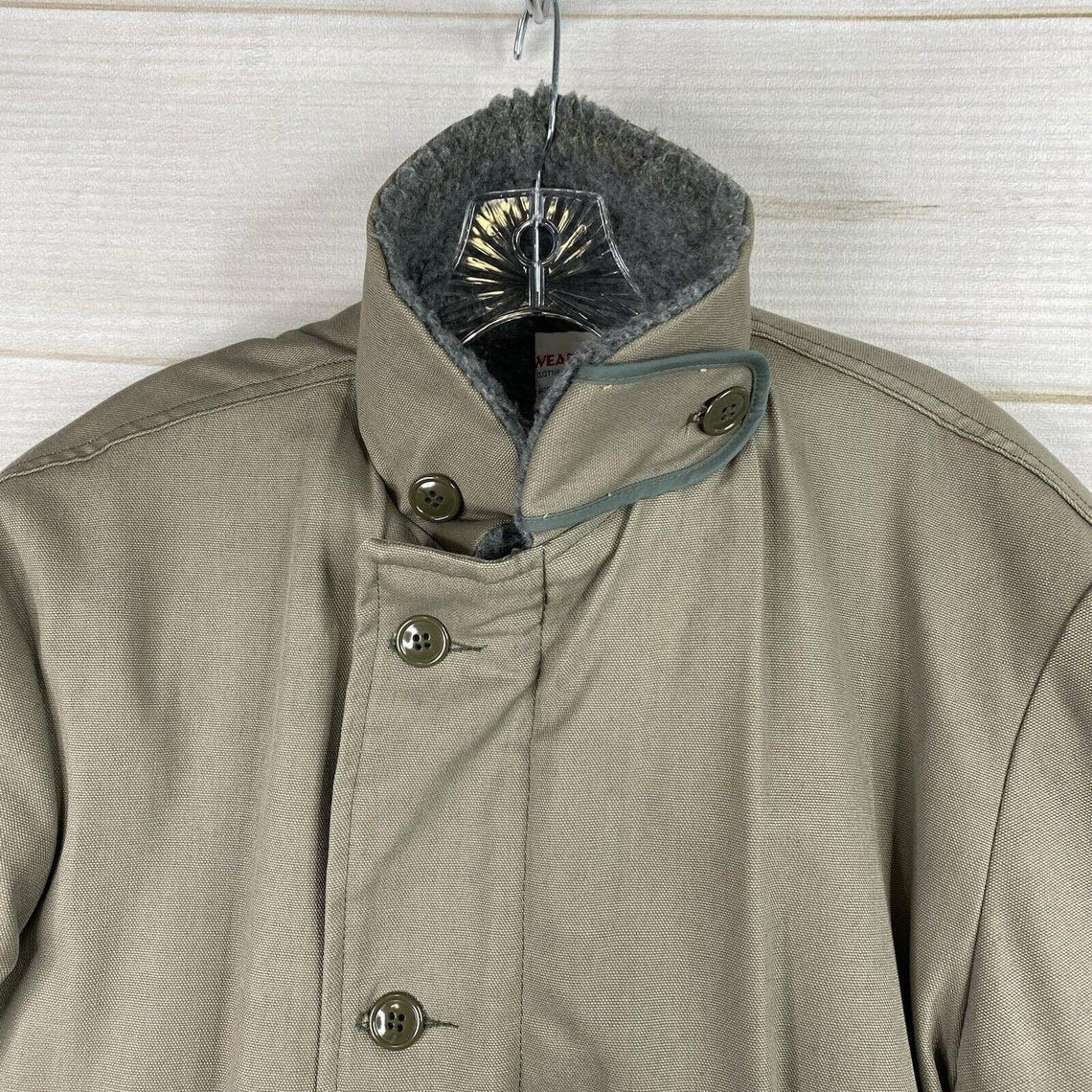 Vintage Wearguard Jacket Mens 42 Field Barn Chore Coat Sherpa Lined USA ...