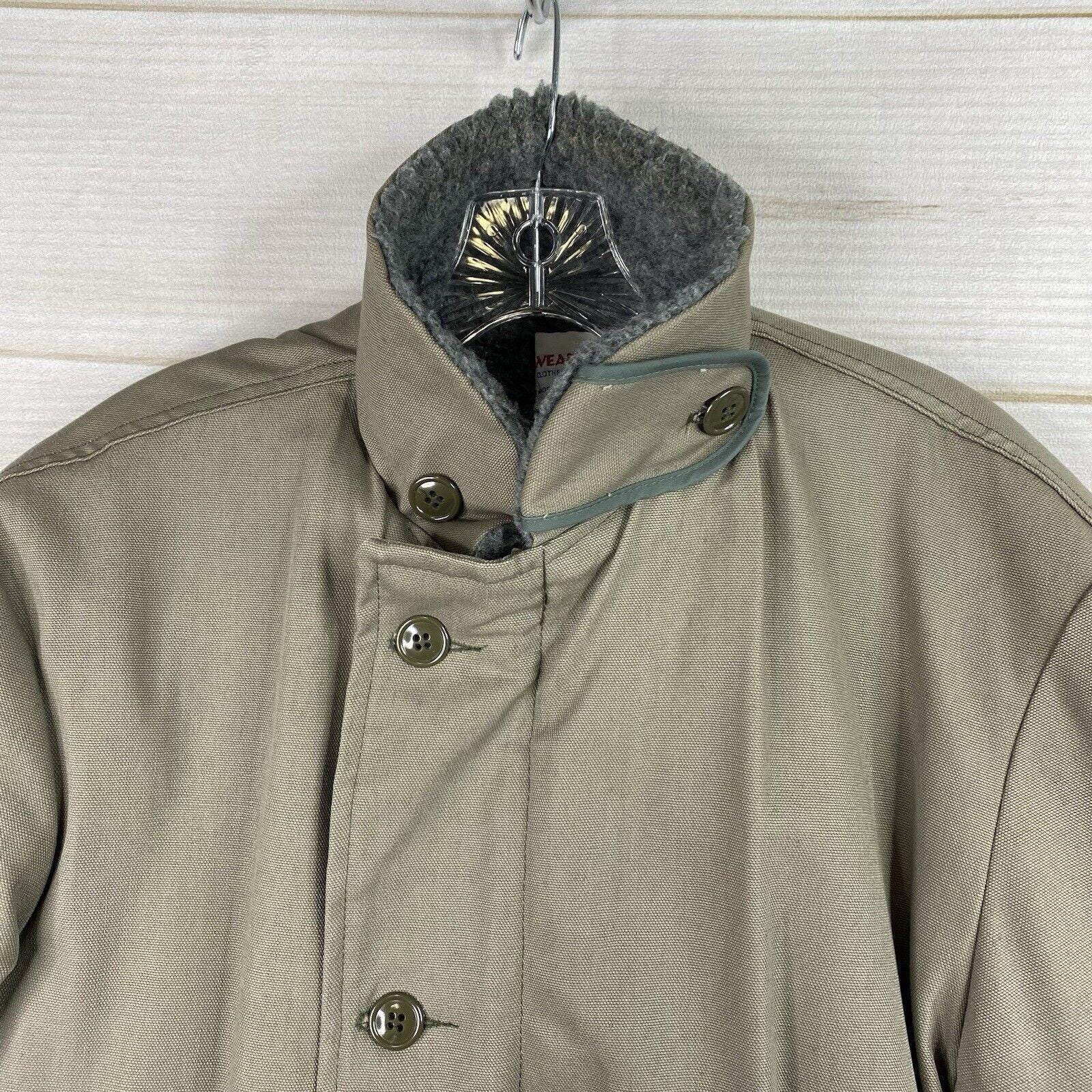 Vintage Wearguard Jacket Mens 42 Field Barn Chore Coat Sherpa Lined USA ...