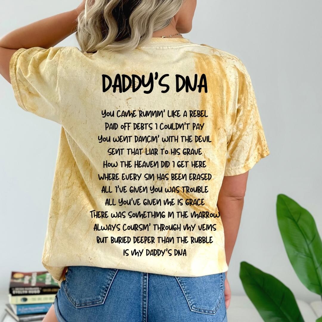Daddy's DNA Lyrics PNG: Christian Retro Design (digital Download) - Etsy