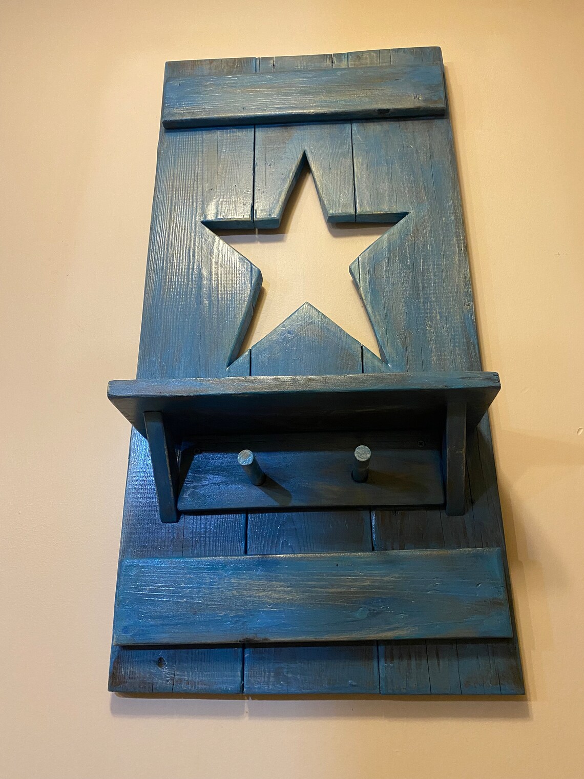 Decorative Shelves, Denim Days- Blue Star Shelf - Etsy