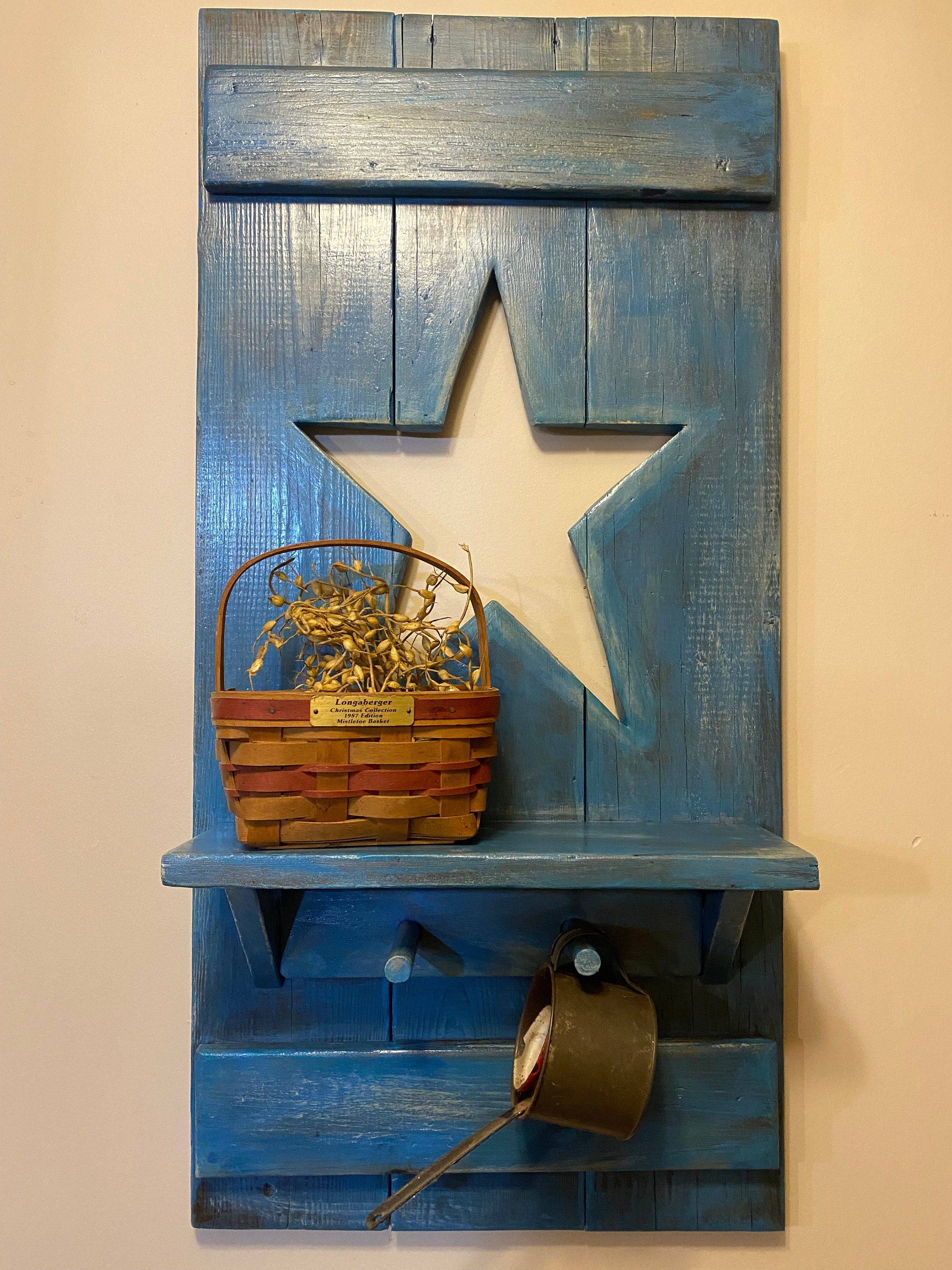 Decorative Shelves, Denim Days- Blue Star Shelf - Etsy