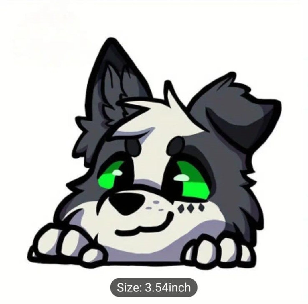 Furry Peeker Sticker - Etsy