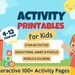 100 Summer Kids Activities, Printable Activity Bundle, Coloring Pages ...