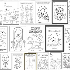 100+ Summer Kids Activities, Printable Activity Bundle, Coloring Pages ...
