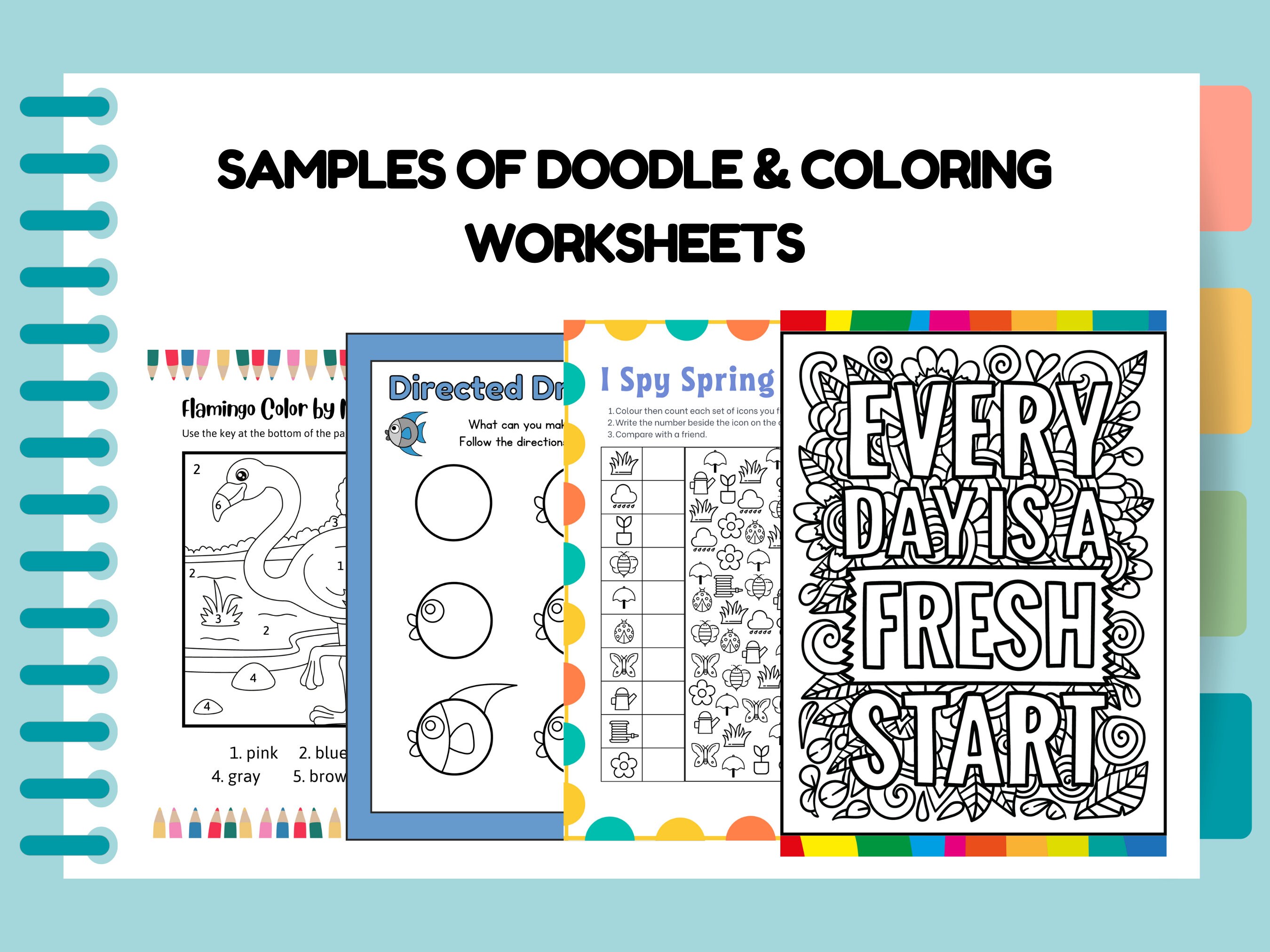 100+ Summer Kids Activities, Printable Activity Bundle, Coloring Pages ...