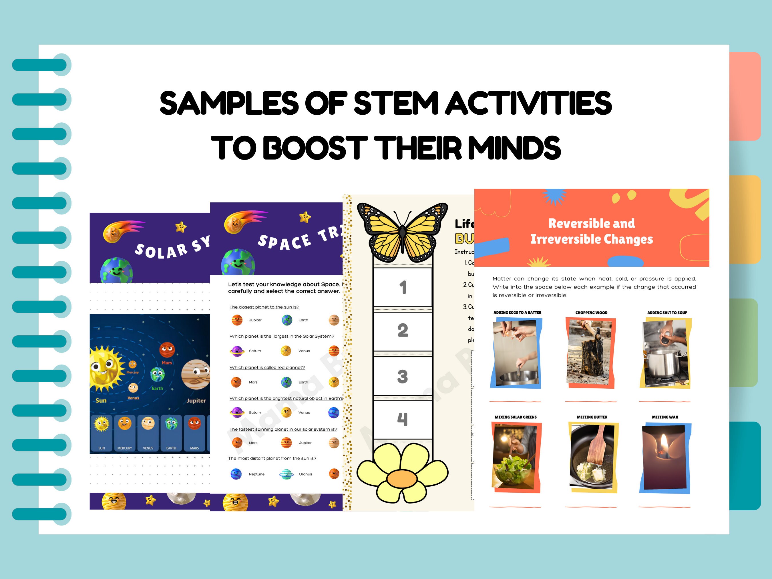 100+ Summer Kids Activities, Printable Activity Bundle, Coloring Pages ...