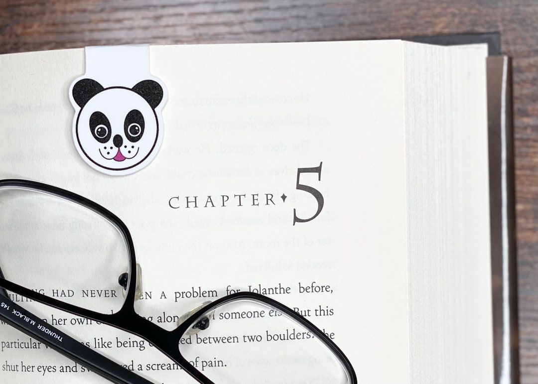 Cute Panda Magnetic Bookmark, Panda Magnetic Page Saver, Handmade Book ...