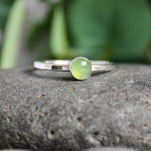 Serpentine Stacking Ring, Moss Green Ring, Jade Green Wedding Jewelry for Bridesmaids, Handmade ...