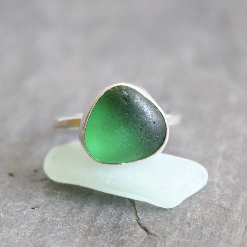 Beach Glass Rings - Etsy