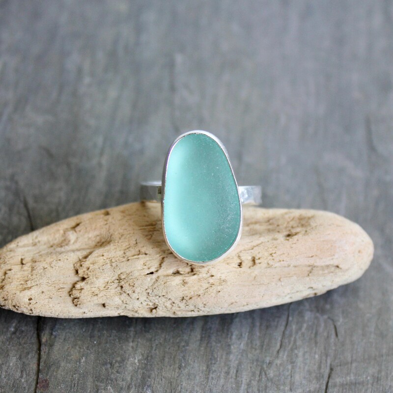 Beach Glass Rings - Etsy