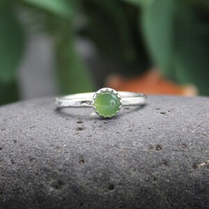 Serpentine Stacking Ring, Moss Green Ring, Jade Green Wedding Jewelry for Bridesmaids, Handmade ...