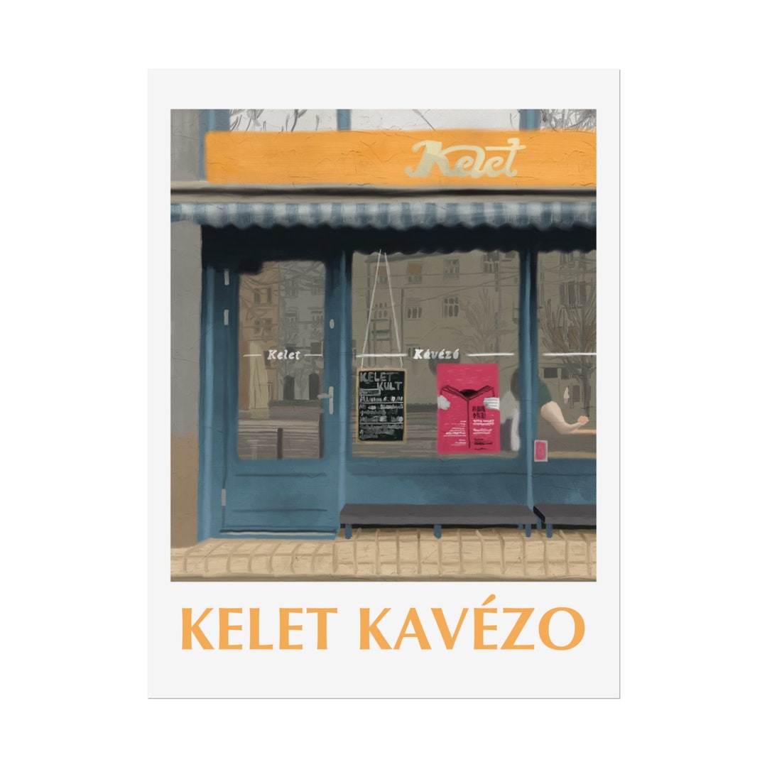 Budapest Kelet Cafe Poster - Etsy