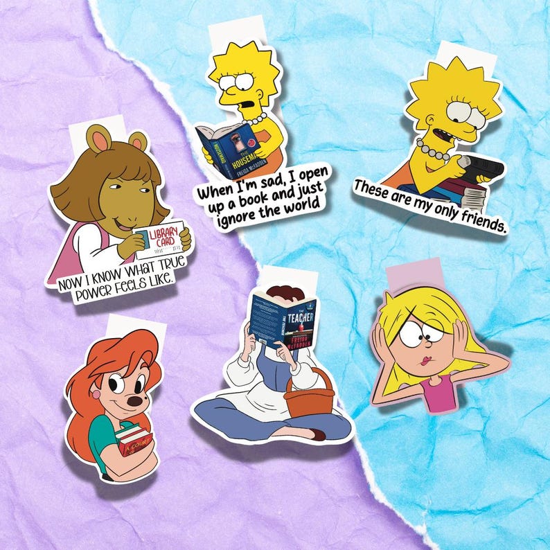 Magnetic Bookmarks - Etsy