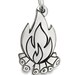 Campfire Charm in Sterling Silver BCJ1079 - Etsy