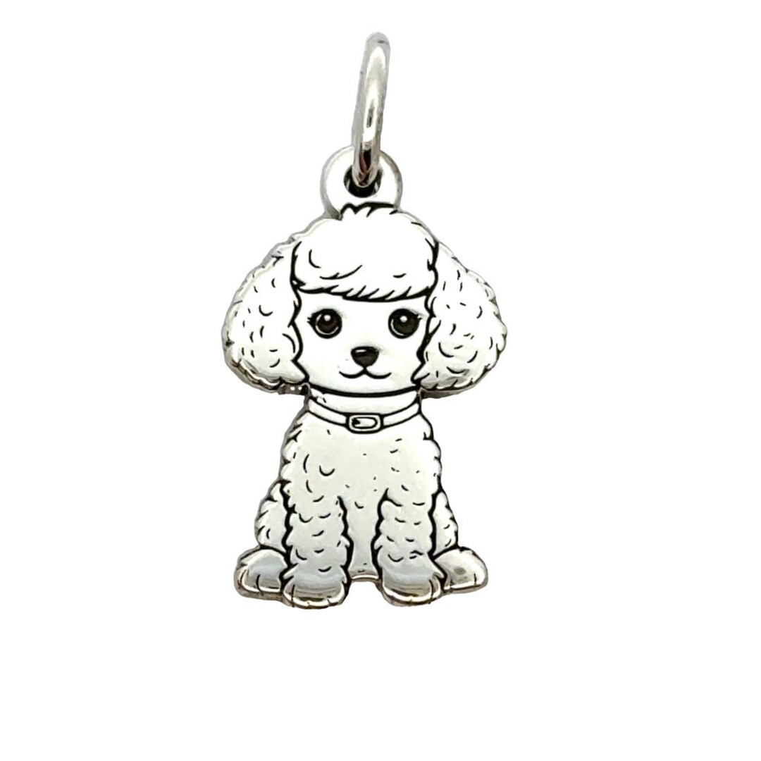 Adorable Poodle Charm in Sterling Silver BCJ1161 - Etsy