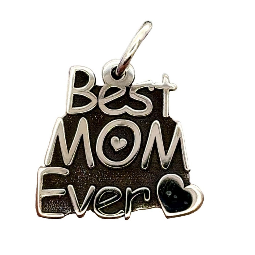 Best Mom Ever Charm in Sterling Silver BCJ1135 - Etsy