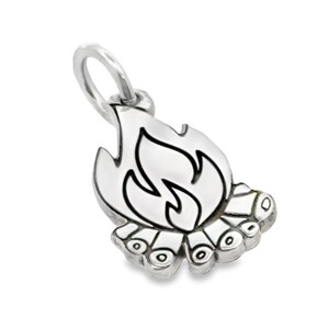 Campfire Charm in Sterling Silver BCJ1079 - Etsy