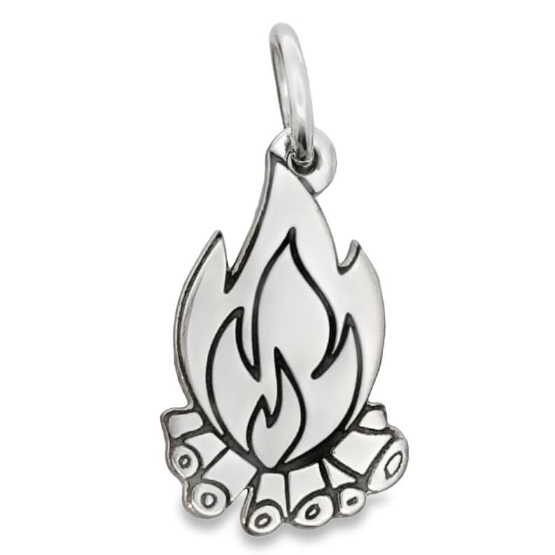 Campfire Charm in Sterling Silver BCJ1079 - Etsy