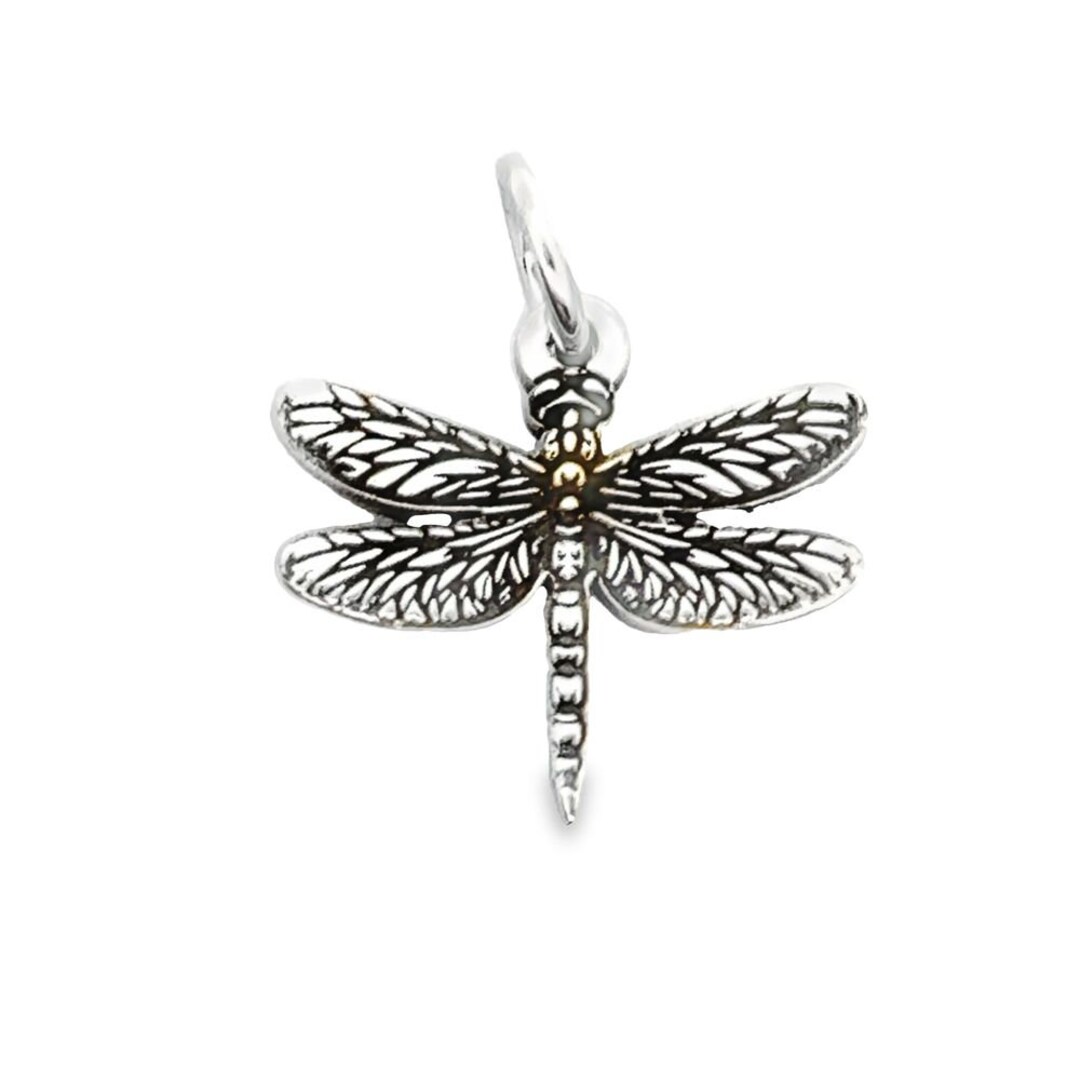 Dragonfly Charm in Sterling Silver BCJ1156 - Etsy