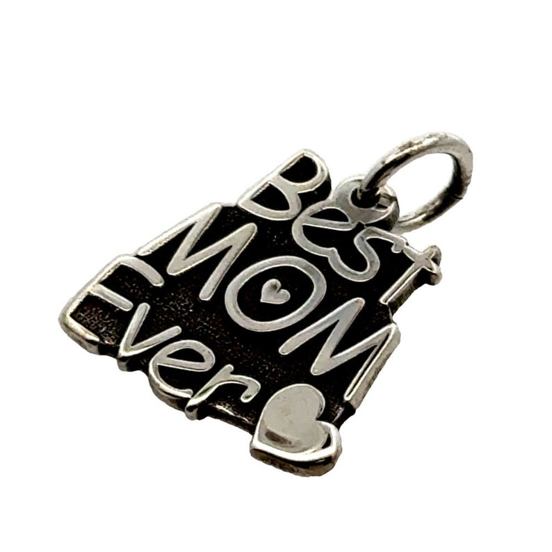 Best Mom Ever Charm in Sterling Silver BCJ1135 - Etsy