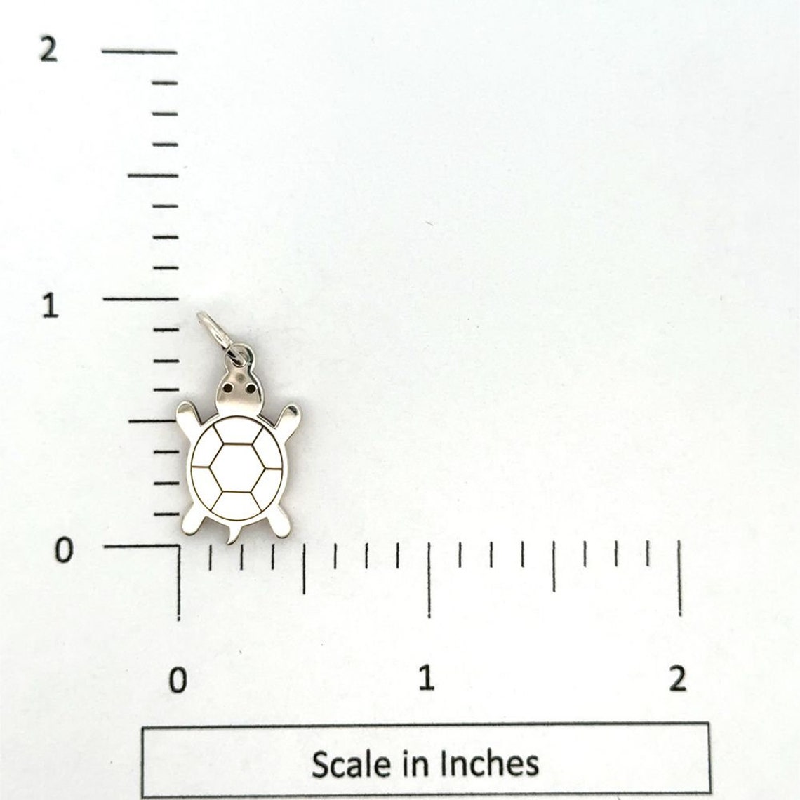 Sea Turtle Charm in Sterling Silver BCJ1073 - Etsy