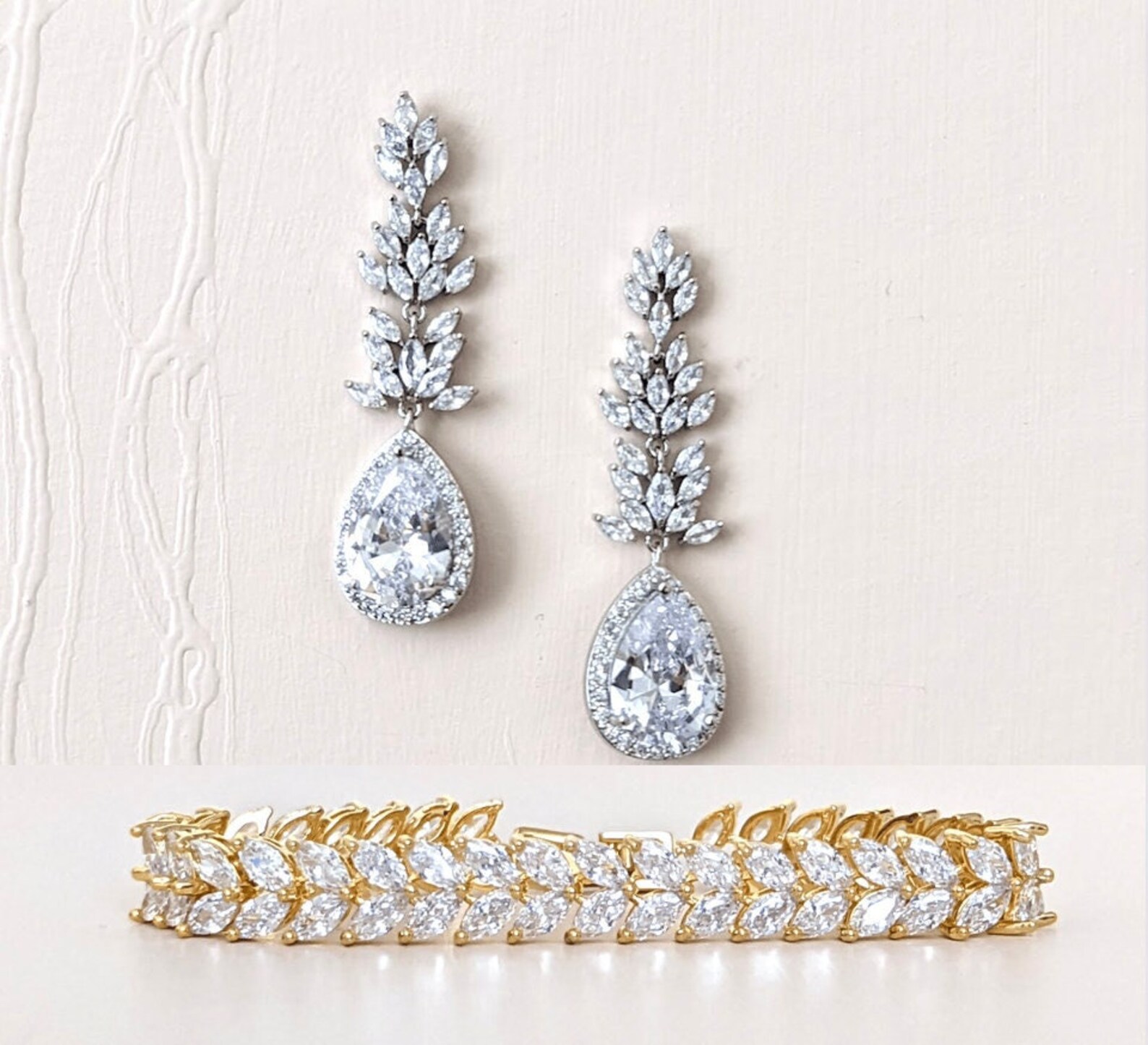 Crystal Bridal Earrings Drop Wedding Earring for Bride - Etsy